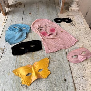 6 French Antique / Vintage Face Masks Mask Decorative Costume Eco ...