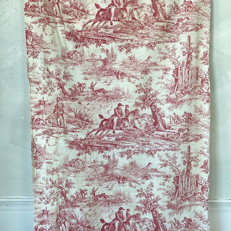 Toile De Jouy Chasse En Foret De Bretonne Hunting in the - Etsy