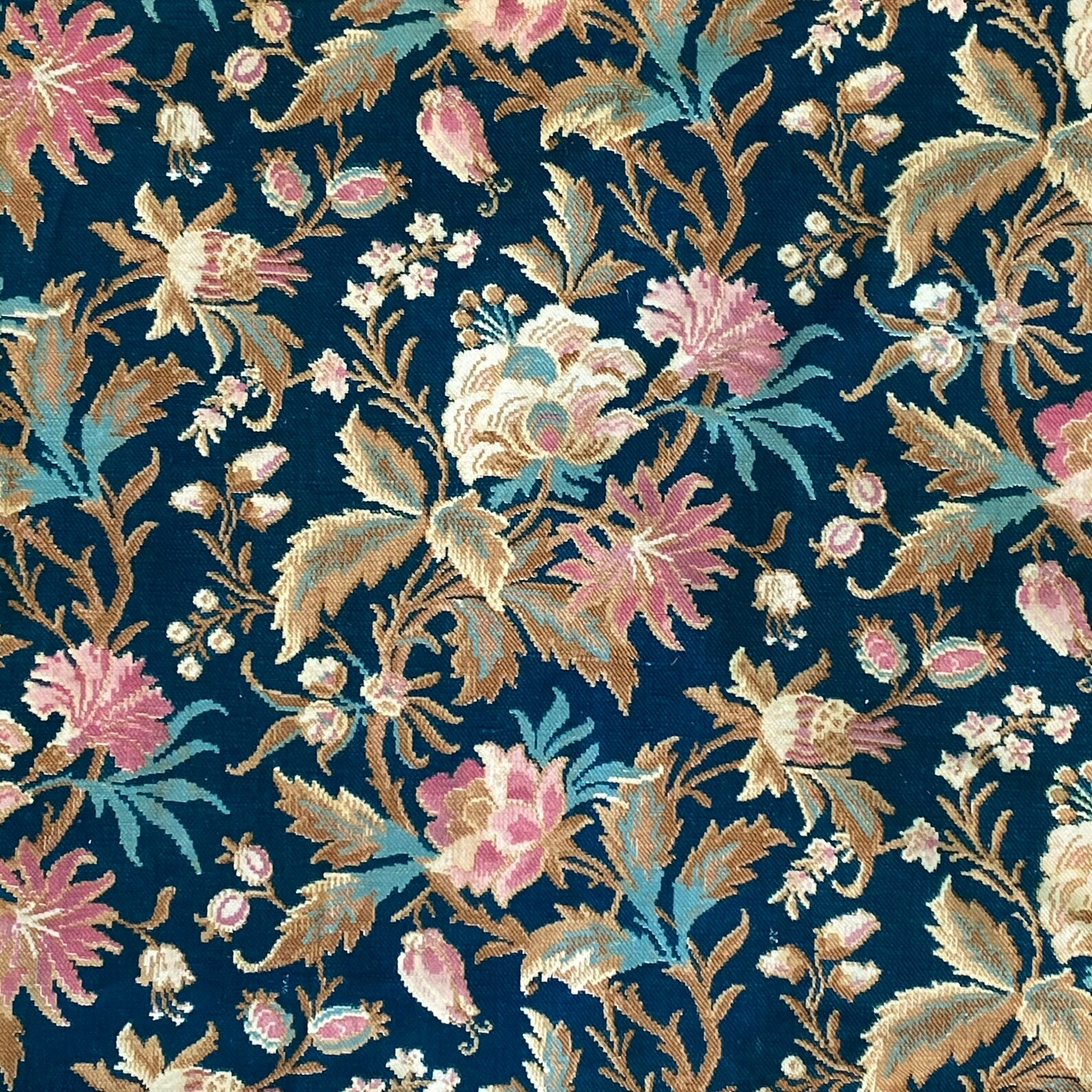 Beautiful Blue Twill Weave Cotton Fabric Curtain Panel With - Etsy