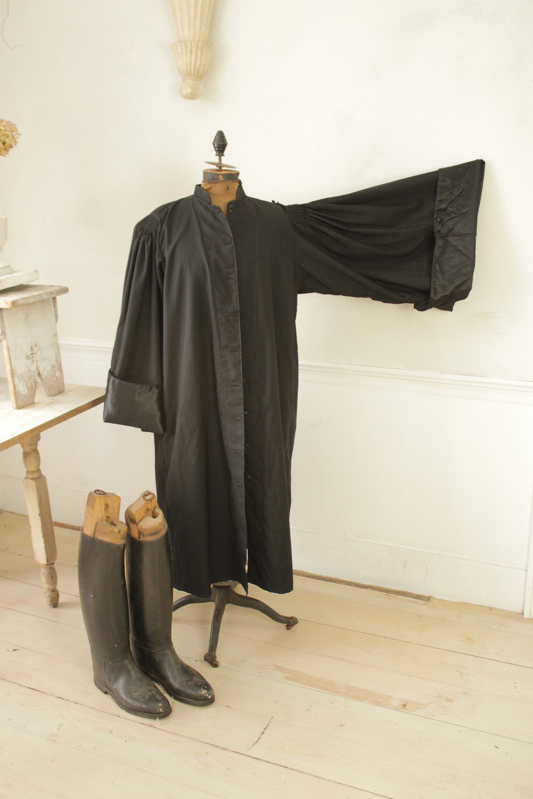 Vintage Judge Robe or Cloak French Black Jacket With Fluted Sleeves - Etsy