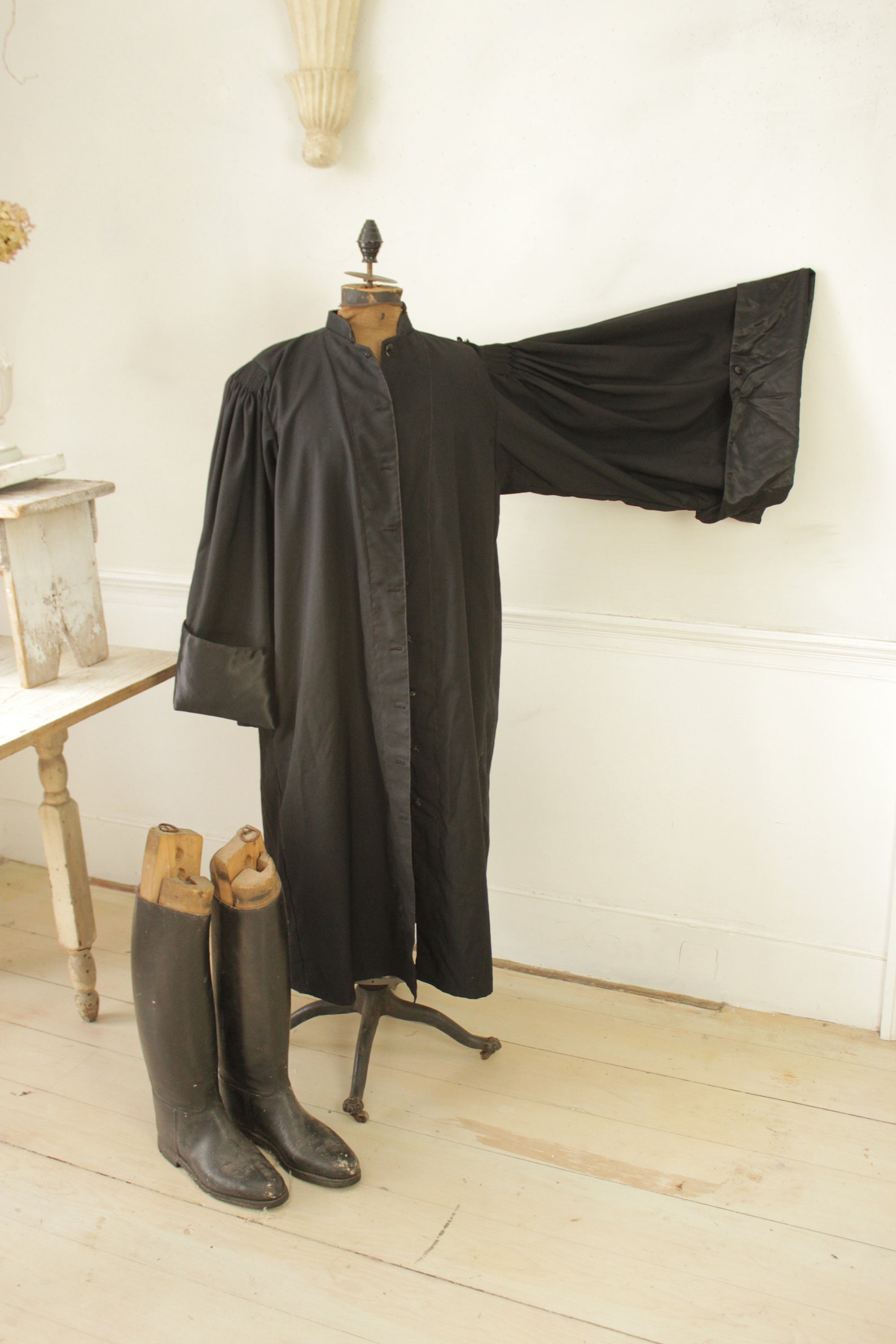 Vintage Judge Robe or Cloak French Black Jacket With Fluted - Etsy