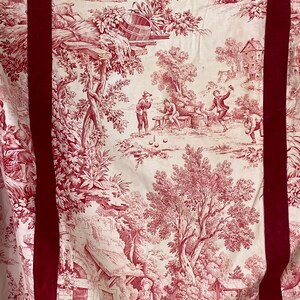 Daybed Day Bed Cover Toile De Jouy Red Antique French Bedcover Curtain ...