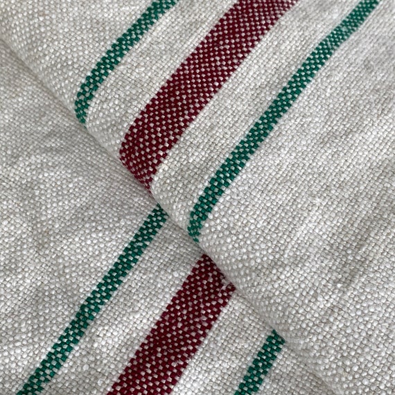 Christmas Fabric Homespun Cotton Fustian Linen Mix for - Etsy