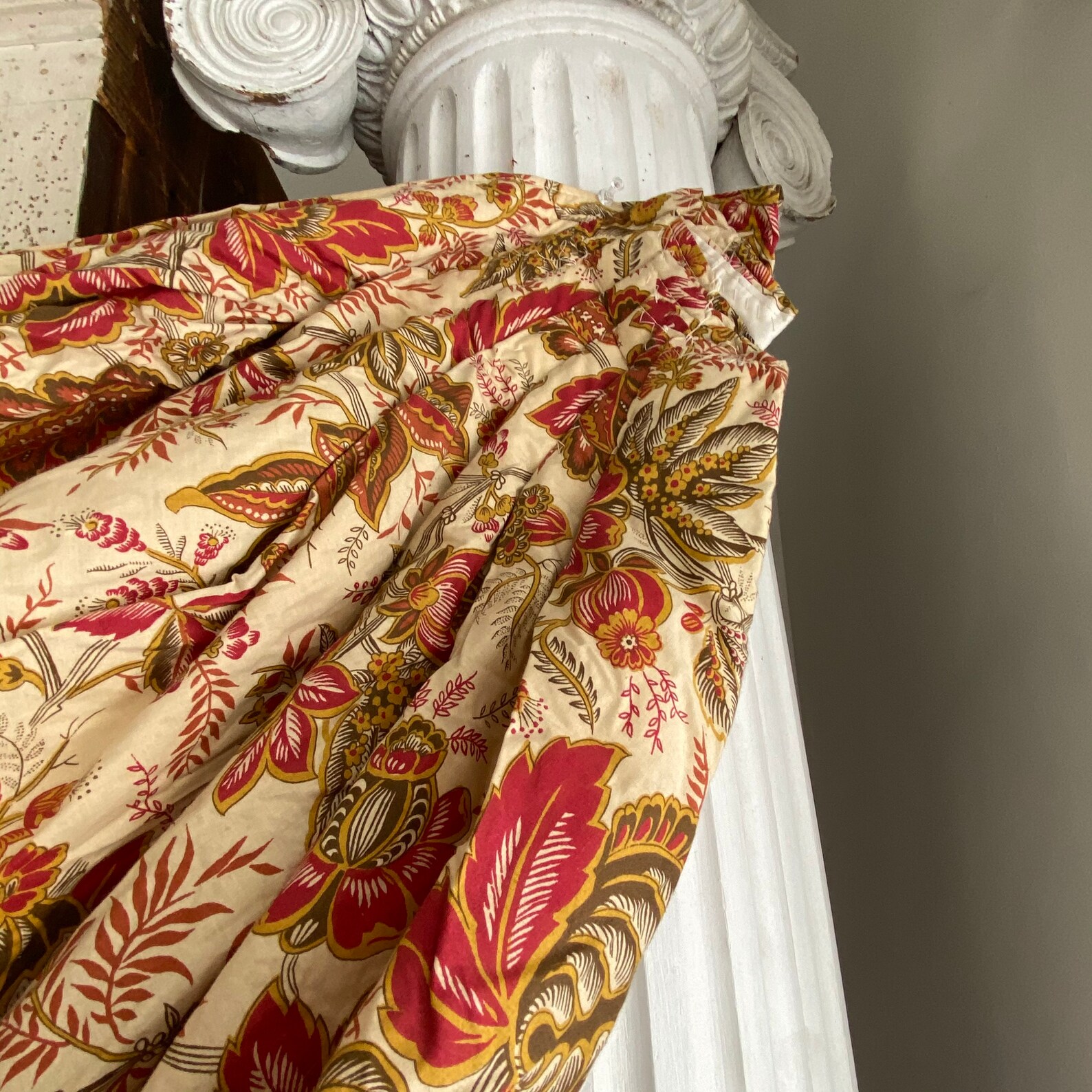 Vintage French Festoon Indienne Cotton Textile Eco-friendly - Etsy