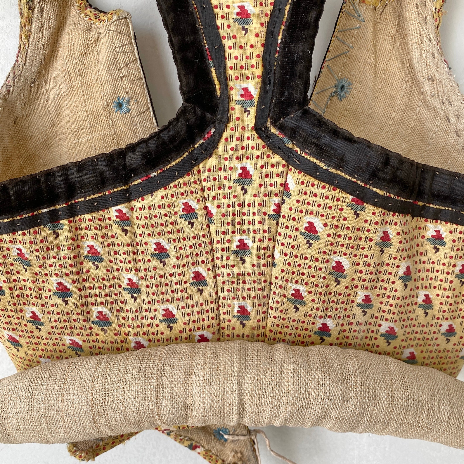 French Bodice Corset 18th Century Antique Folk Dress 1770 With Rump ...