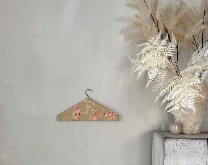 1920's French Antique Fabric Covered Clothes Hanger Country Cottage ...