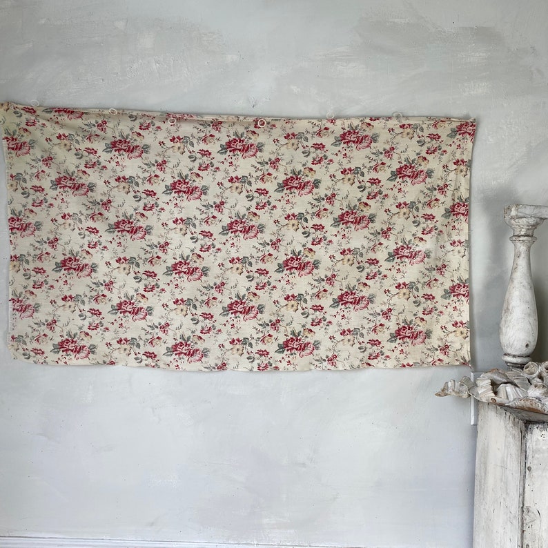 French Fabric Antique Vintage Printed Cotton Floral Cloth - Etsy