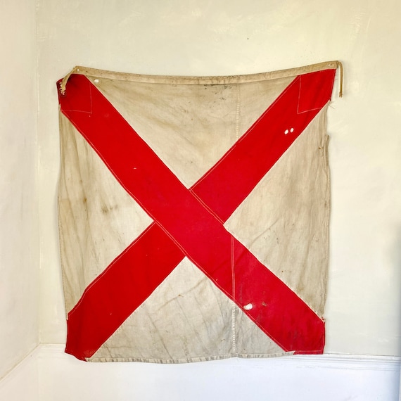 Vintage World War II Naval Flag Authentic WW2 v - Etsy