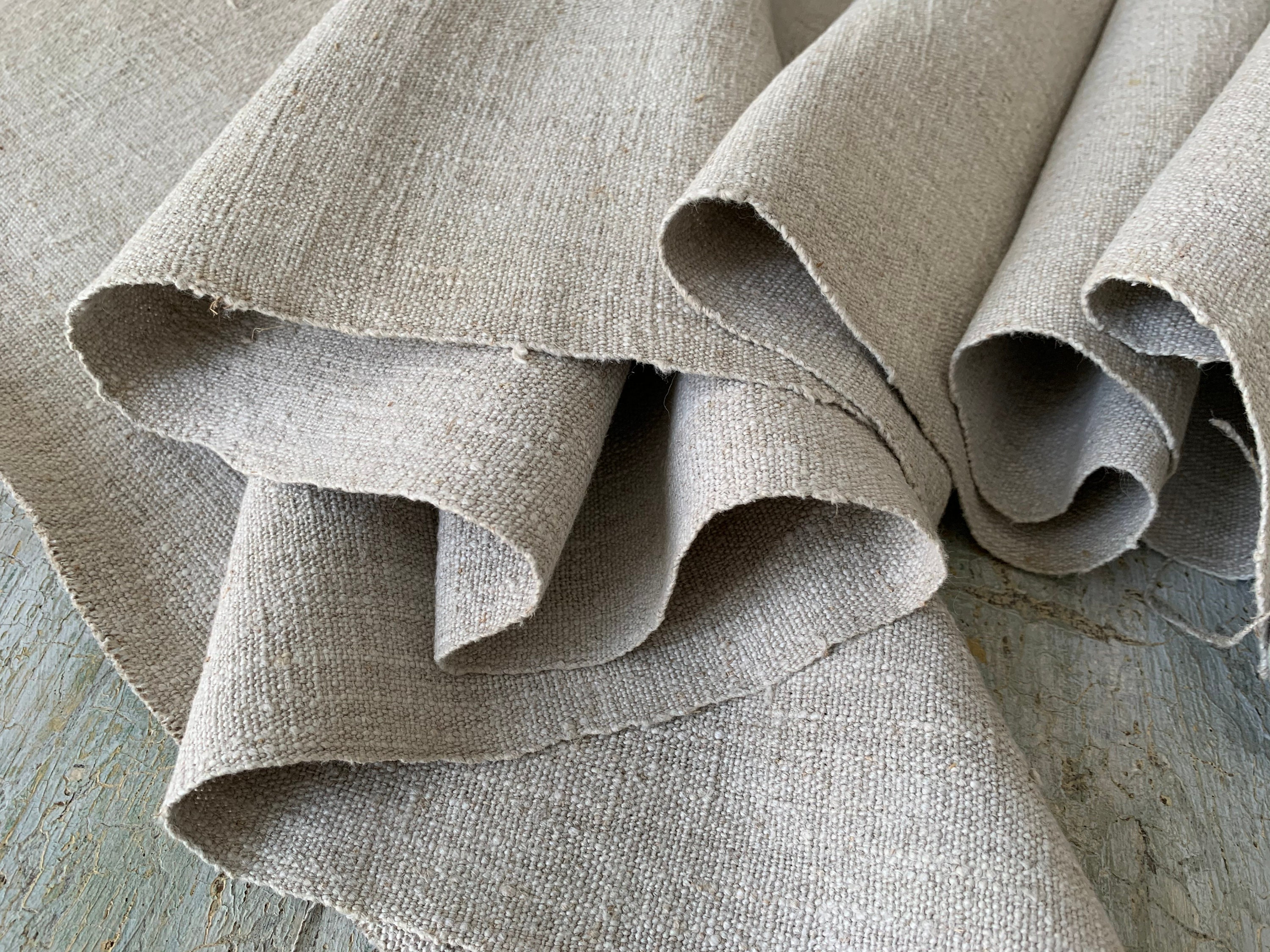 Antique Linen Fabric Gray Striated Plain Hemp Bolt 4.9 Yards - Etsy