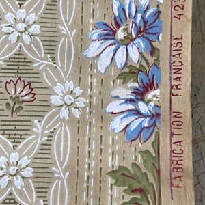 C 1930's 4.2 Yards Antique French Wallpaper Bolt Vintage Brown Gryphon ...