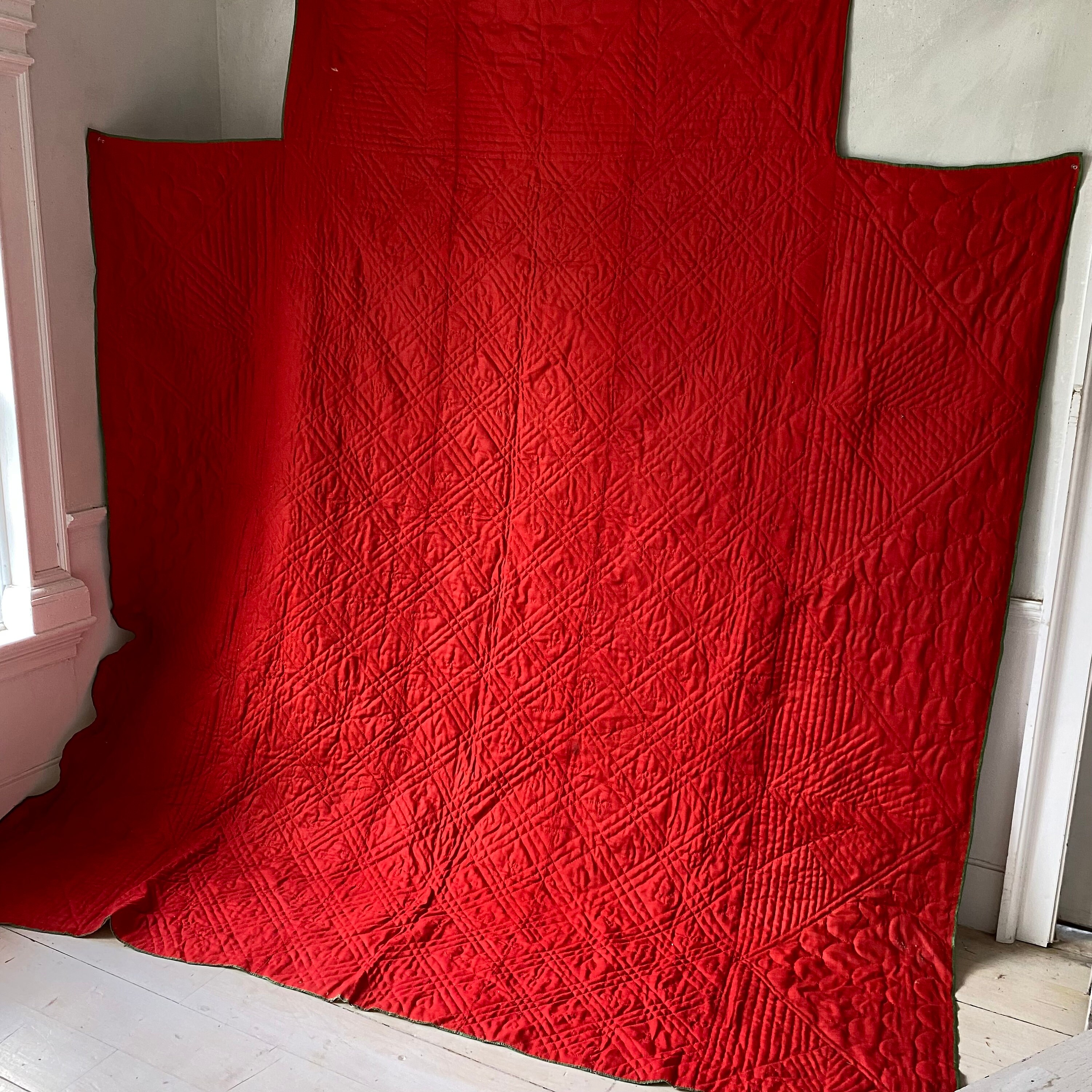 Calimanco Quilt Coverlet Antique American Colonial Era 18th - Etsy