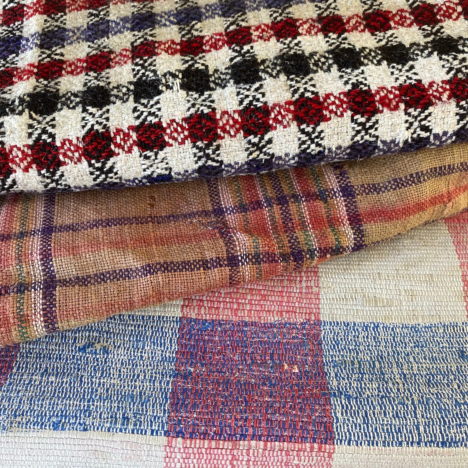 French Fabric Project Bundle pack rag rug and jute material | Etsy