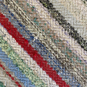 Rag Rug Vintage Stair Runner European Hand Woven Vintage Colorful ...