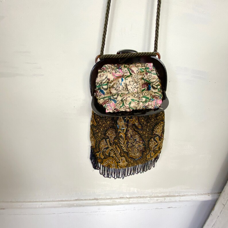 Vintage Cape and Bag Matching Set 1930s French Cloak Paisley - Etsy