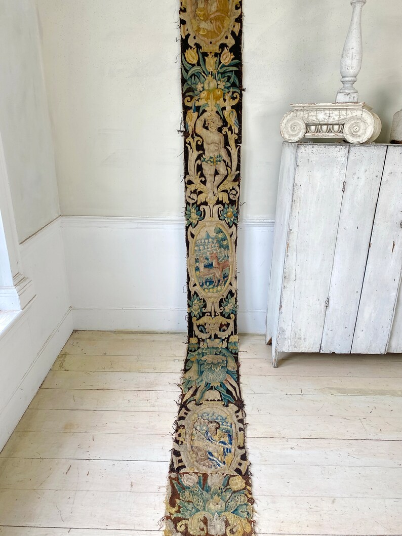 REMARKABLE Antique French Tapestry Aubusson 18th or 17th Century Hand ...