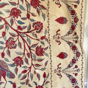 Antique Indian Palampore Chintz Painted 18th for European Market 1750 ...
