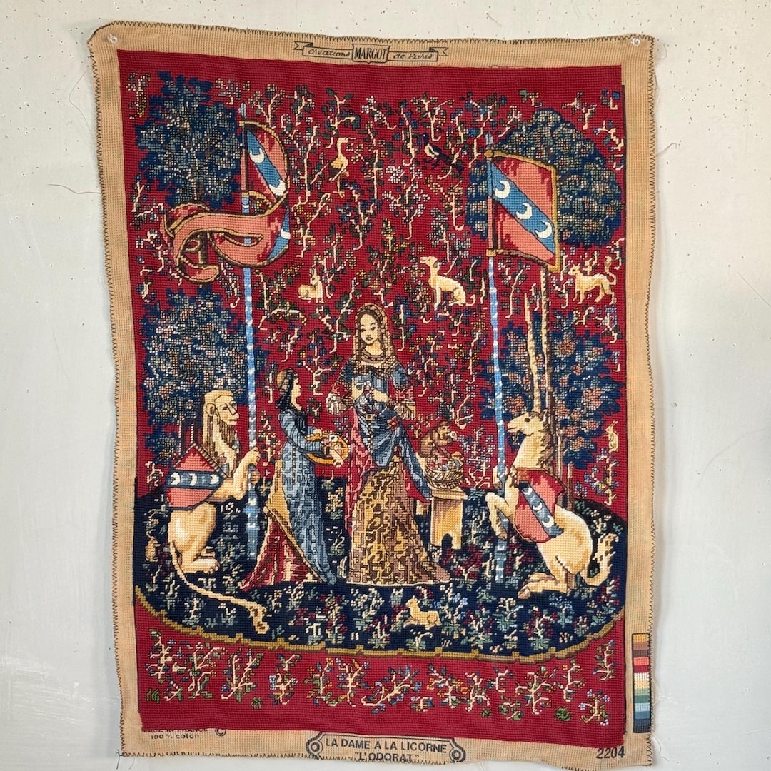 29x22 La Dame à La Licorne Gobelin Weave Tapestry by Marliot De Lurçat ...