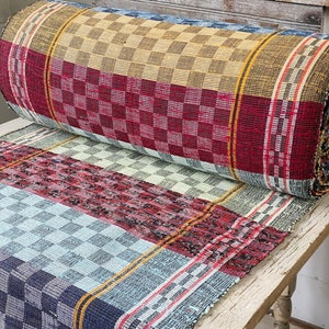 PER 1 YARD Vintage Rag Rug Stair Hall Table Runner European Carpet Rug ...