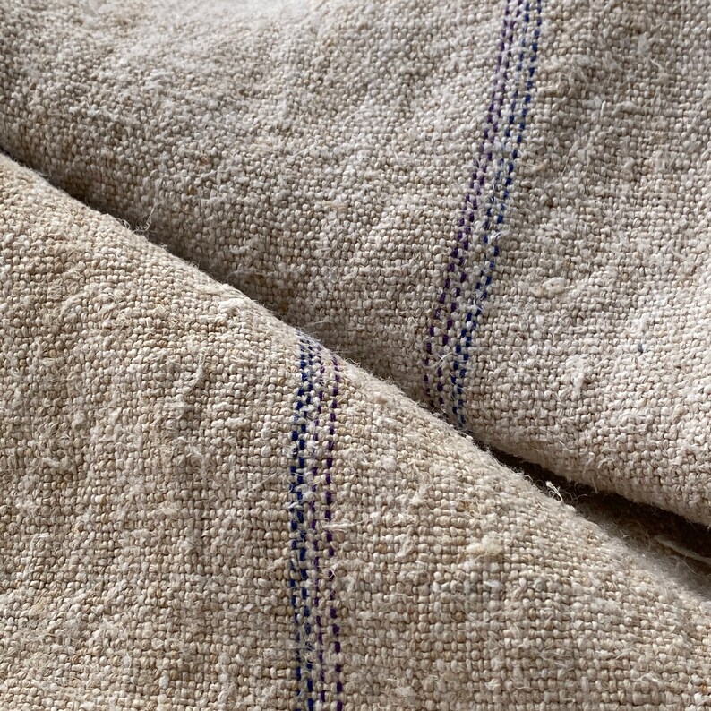 Nubby Fabric Hand Woven Homespun Hemp Grainsack Linen Organic - Etsy