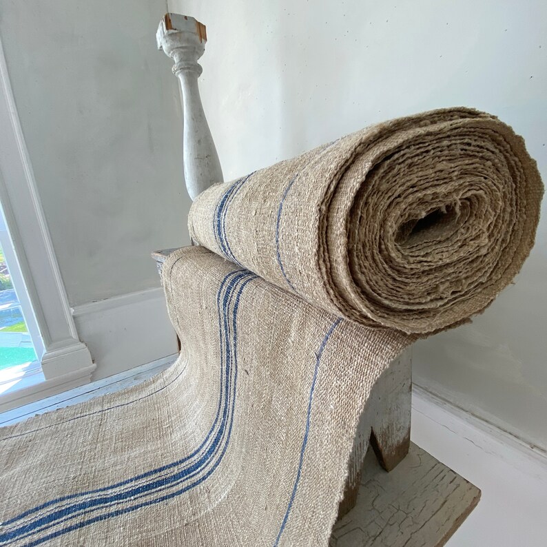 Cottagecore Organic Stair / Table Runner Hemp Grain Sack - Etsy