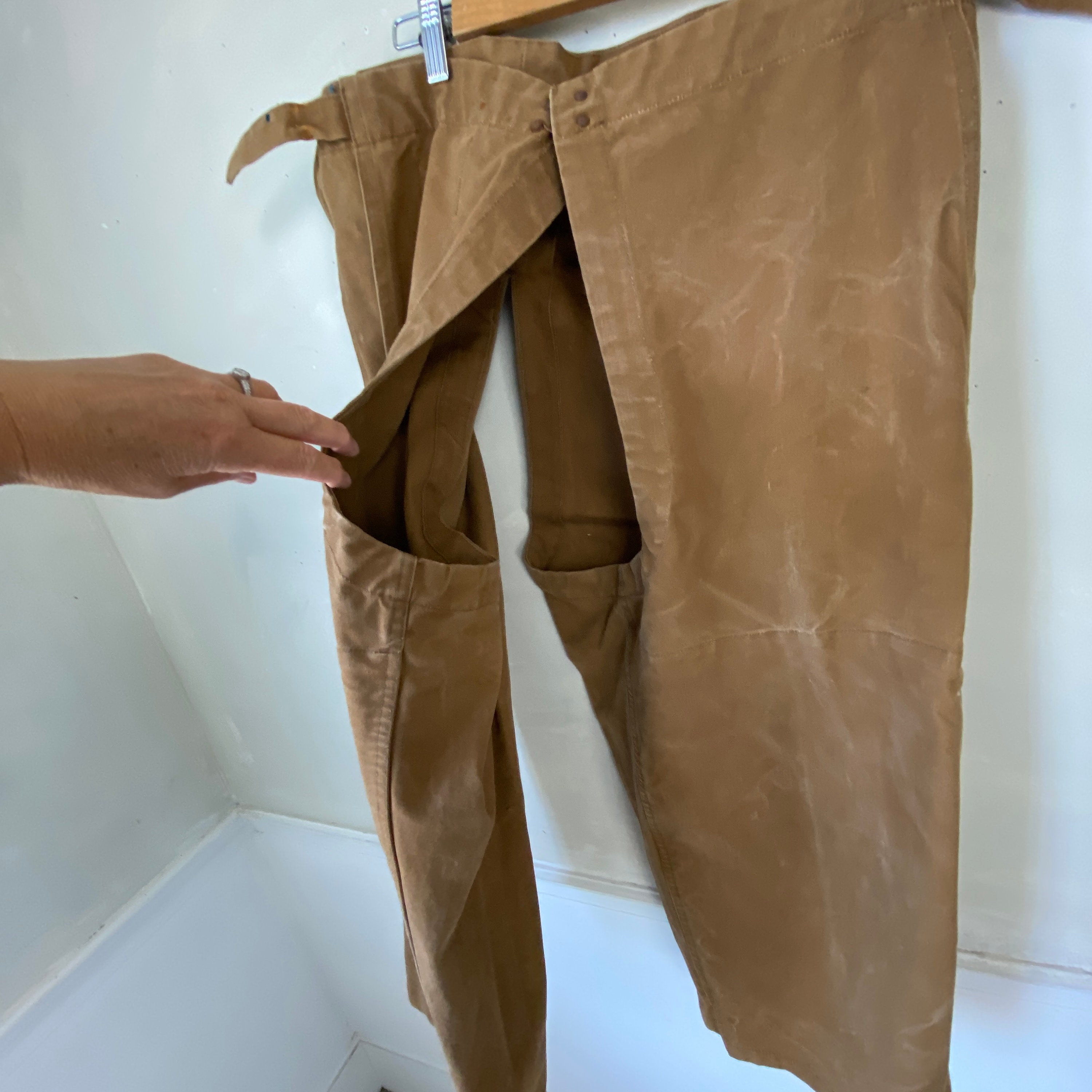 French Vintage Riding Chaps Jodhpurs 1960s Work Wear 1960s Workwear ...