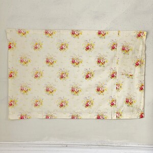 Vintage From France Yellow Pattern Cotton French Material Cotton Faded ...