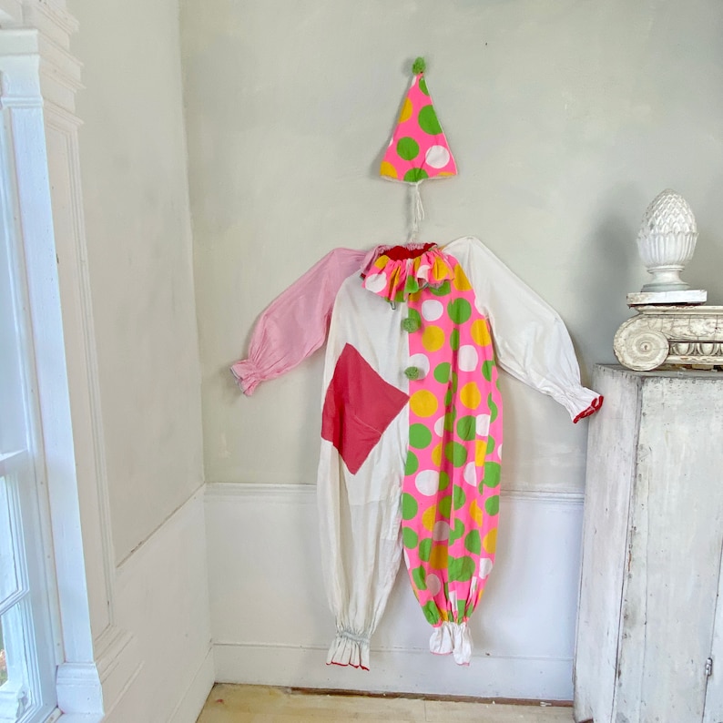 Vintage Costume Clown American C 1960's Outfit Theatrical Theater ...