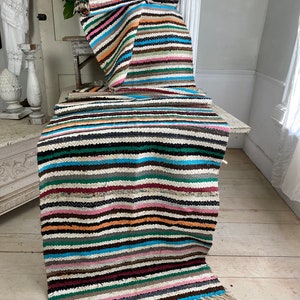 Vintage Rug Carpet Textile Stair Runner European Rag Rug Hand Woven ...