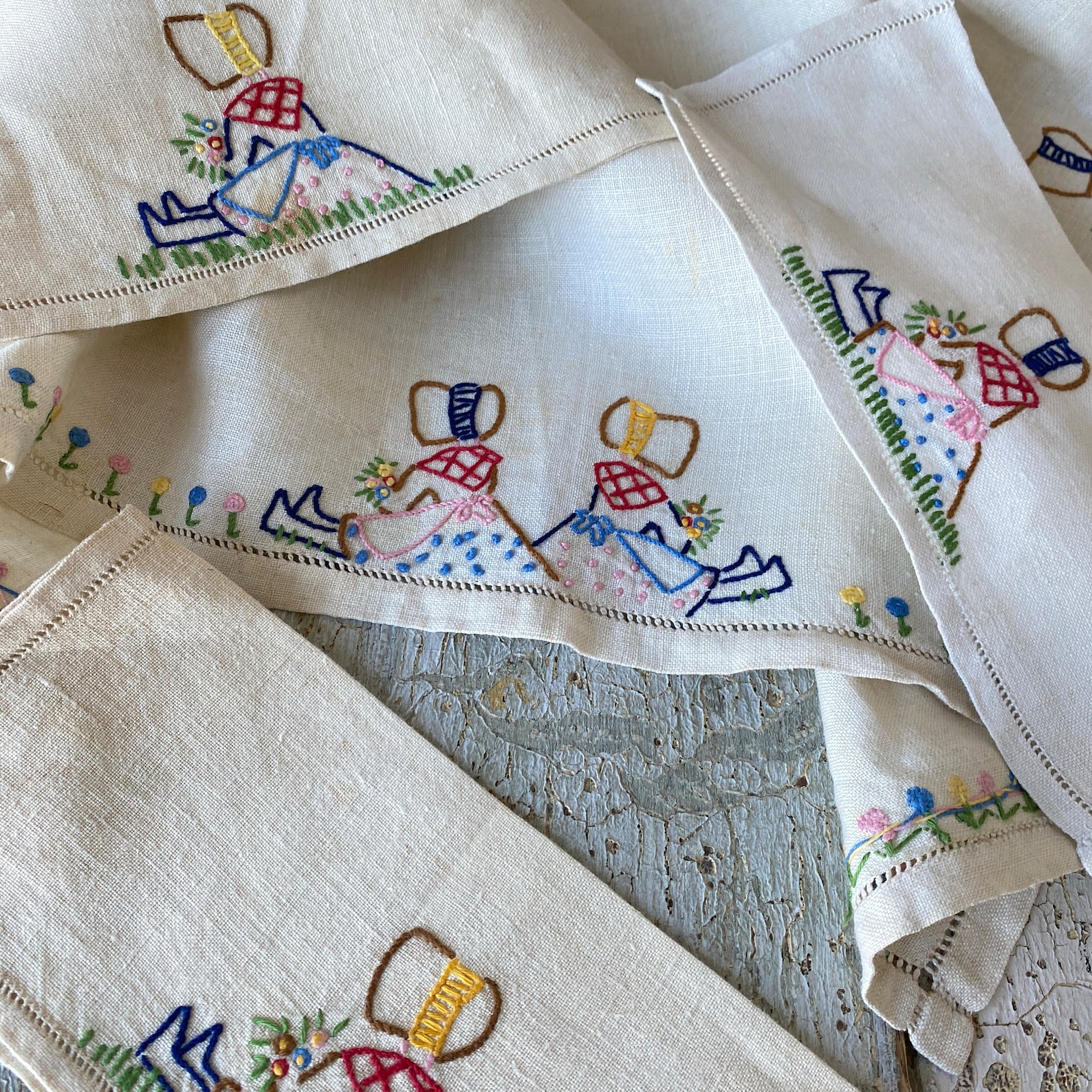 Blue Toile French Vintage Cotton Project Bundle for Sewing Projects ...