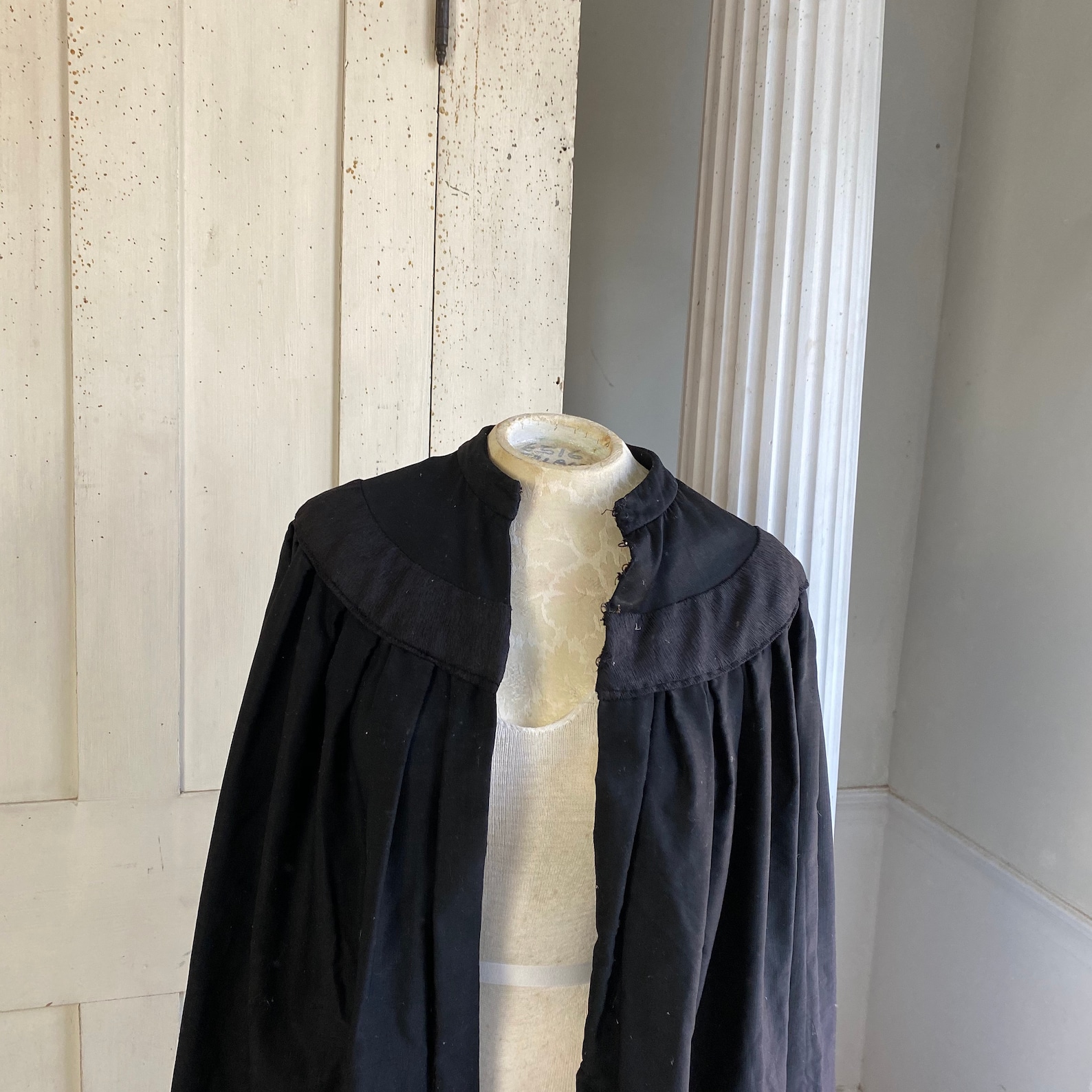 Judge's Gown Antique Cape Cloak Black Velvet Wool - Etsy