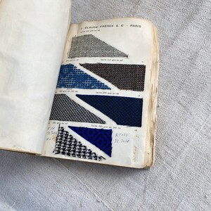 1958 Claude Freres & Cie Pattern Sample Book French Fashion Fabric ...
