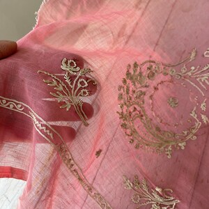 Sheer Antique Embroidery Sampler Sample Hand Worked Embroidered Design ...