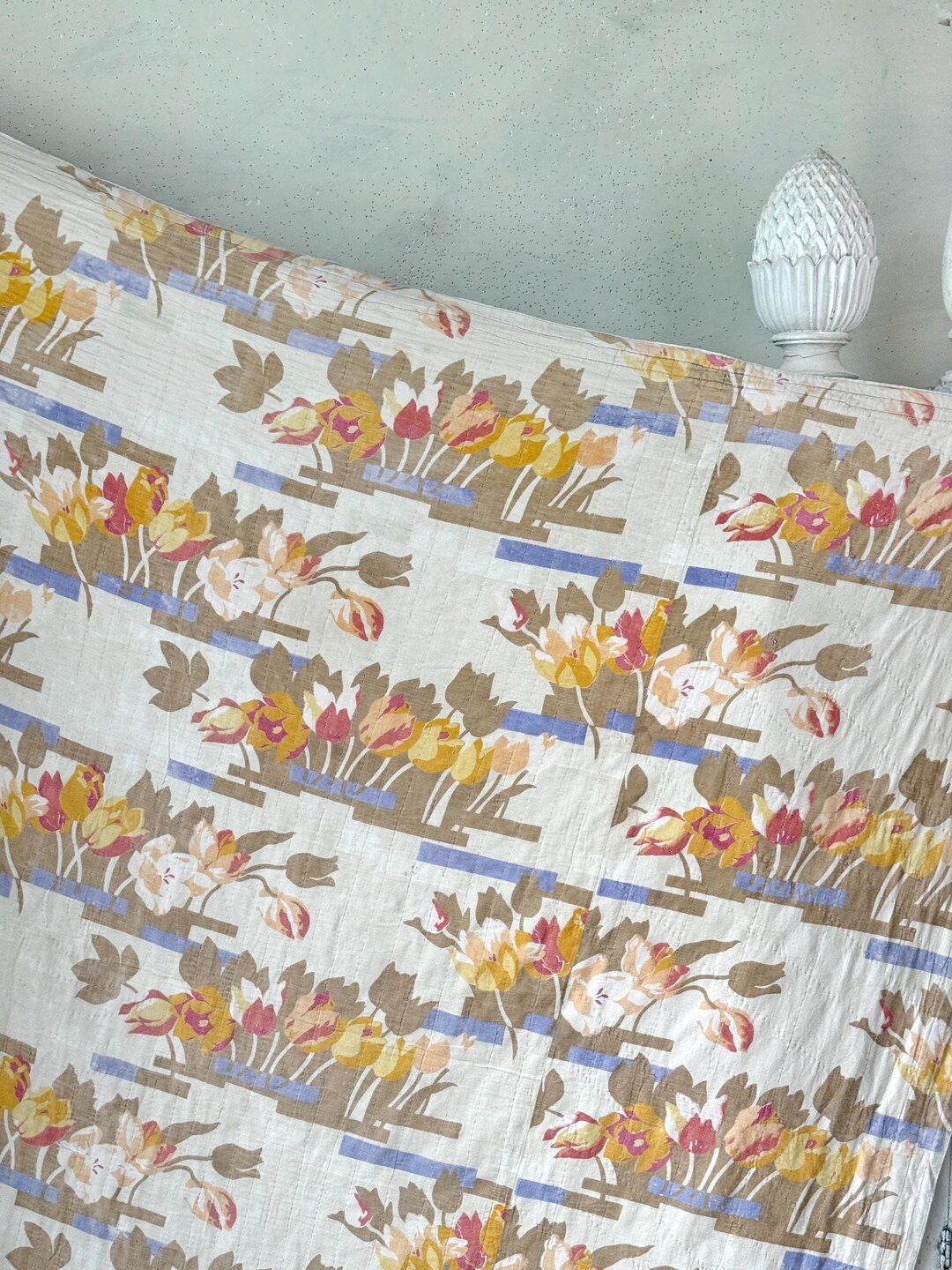82x77 1925 Vintage Quilt Farmhouse Country Decor Wall Art Bedcover Bed ...