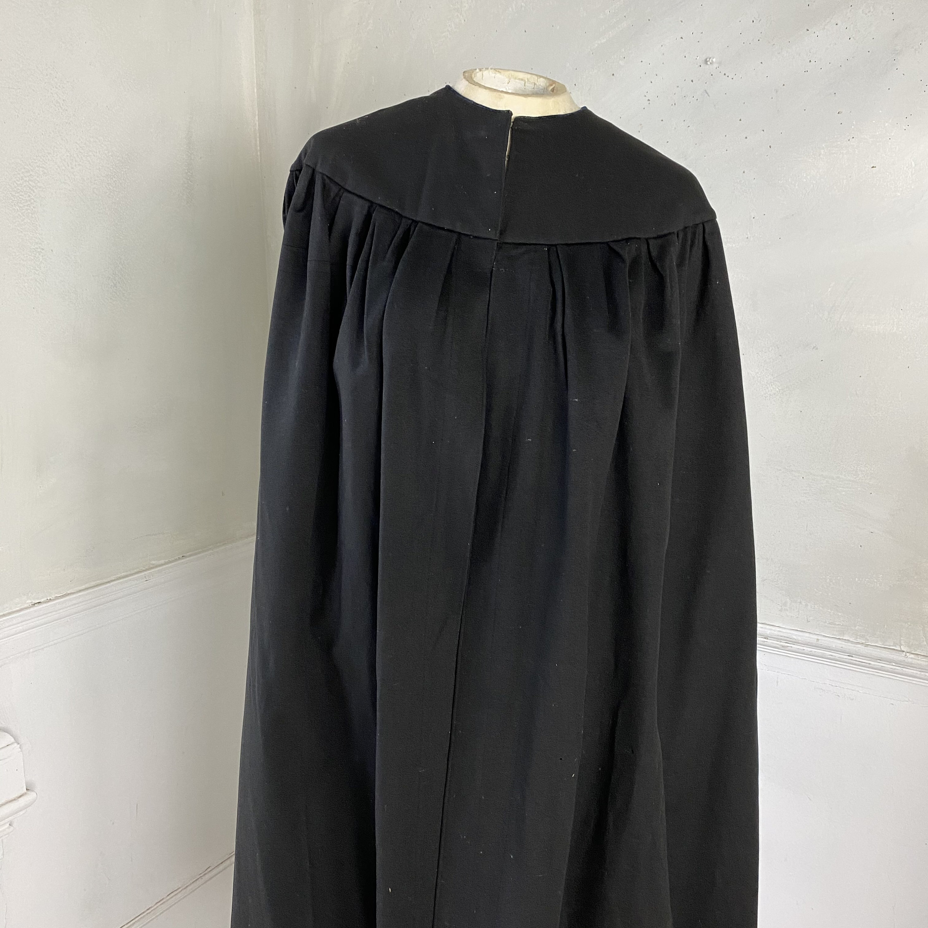 Judge's gown Antique cape cloak black velvet and wool 1900 | Etsy