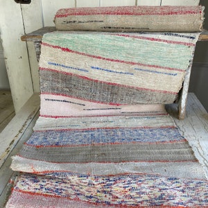 Vintage Rag Rug Vintage Stair Runner European Hand Woven Colorful ...