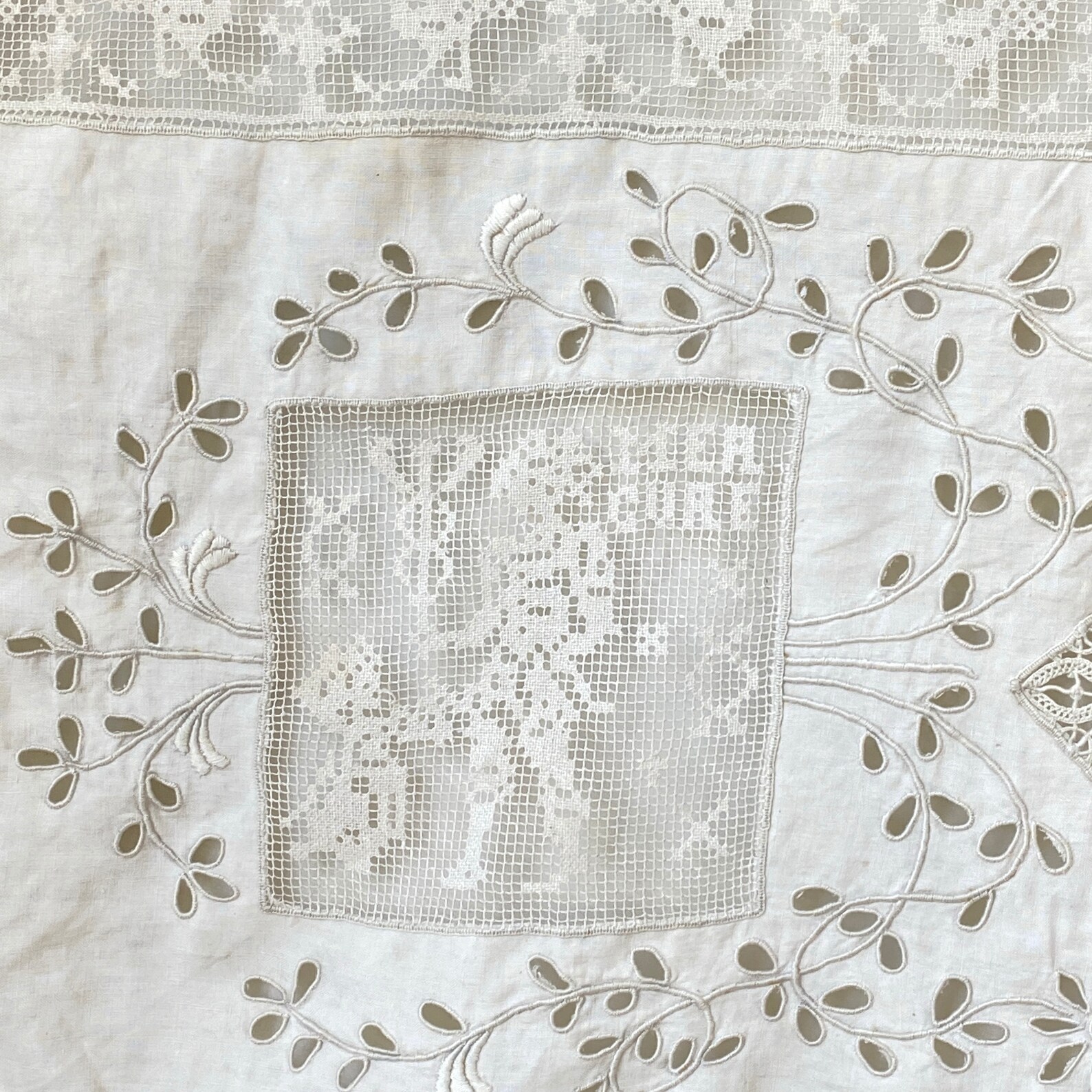 Antique French Greek Mythology God Lace Textile Hand Worked - Etsy