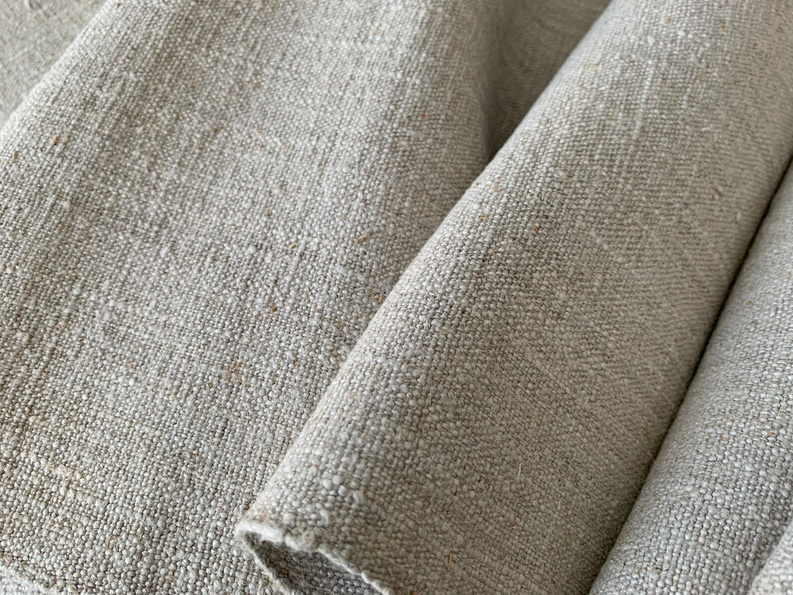 Antique Linen Fabric Gray Striated Plain Hemp Bolt 4.9 Yards - Etsy