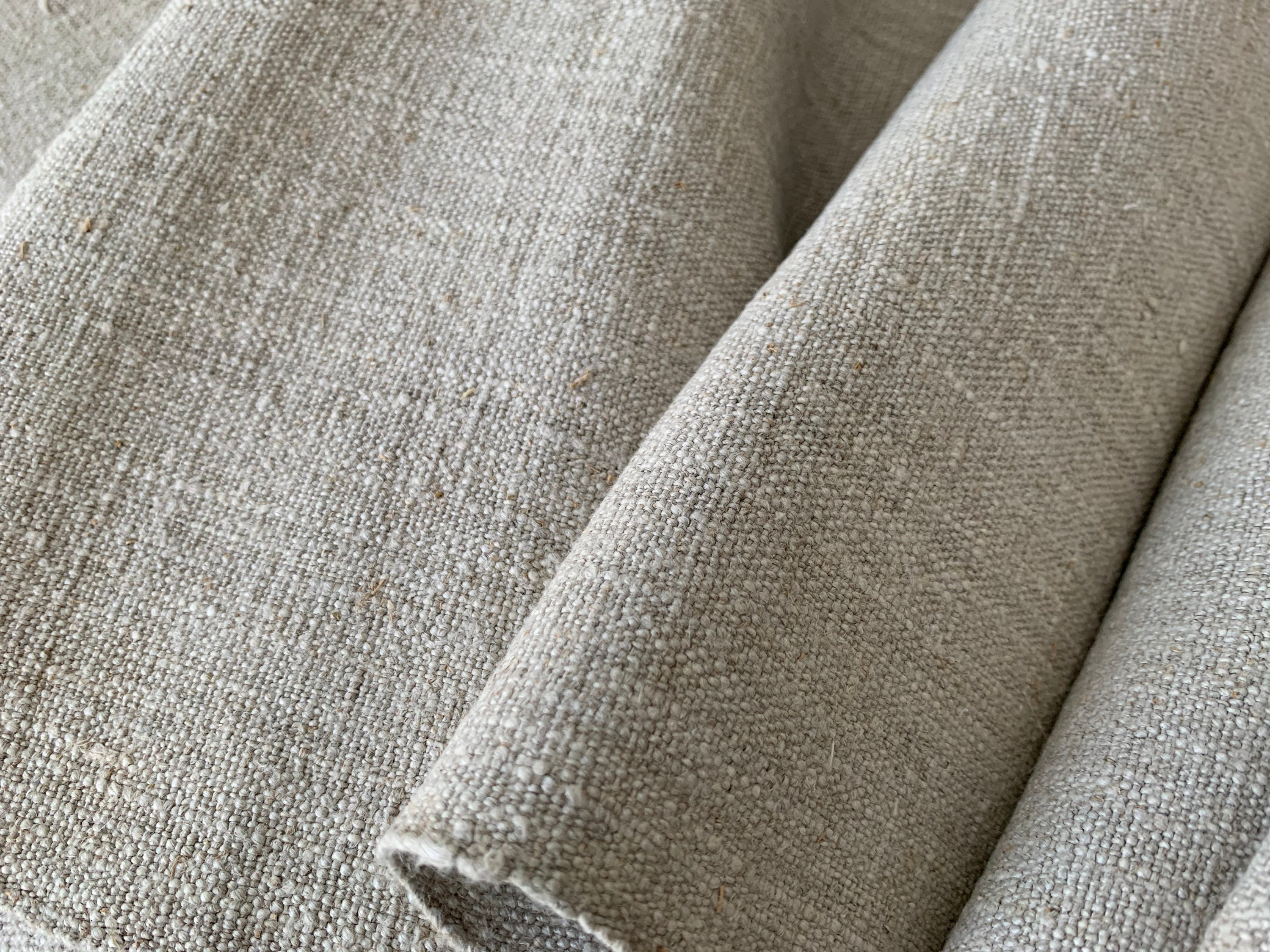 Antique Linen Fabric Gray Striated Plain Hemp Bolt 4.9 Yards - Etsy