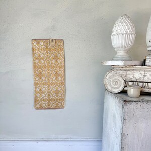 22x9 TAG French Antique Silk Brocade Woven Document Design Pattern ...