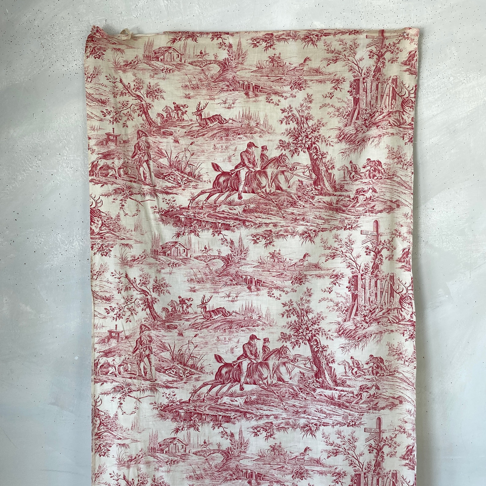 Toile De Jouy Chasse En Foret De Bretonne Hunting in the - Etsy