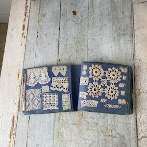 165 Piece RARE Samples Antique French Crochet Lace Sampler Book 1900 ...