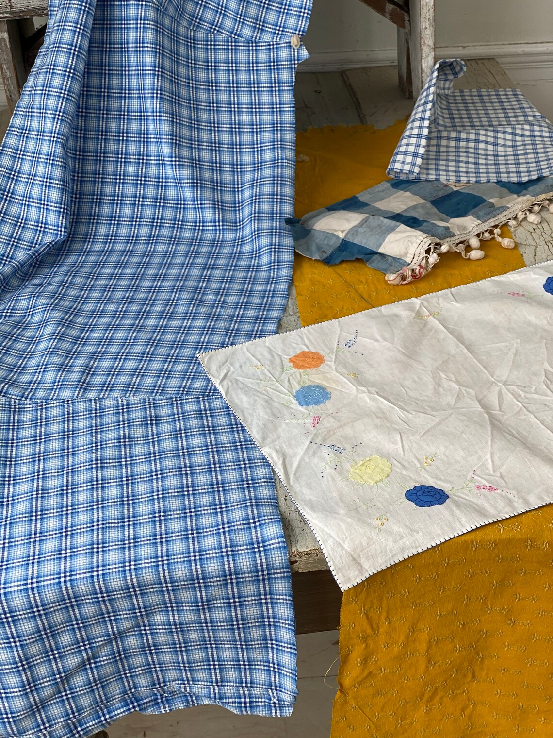 French Plaid and Check English Doily Project Bundle for Sewing | Etsy