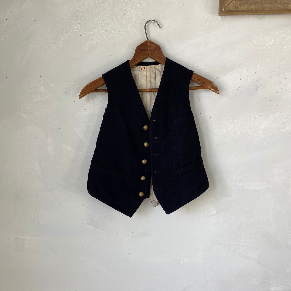 Butler Vest School Vest Workwear French work wear Antique | Etsy