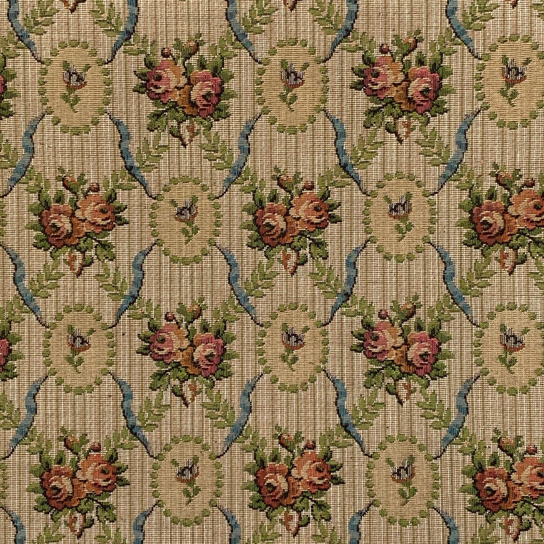 Antique 1920's Brocade Metallic Brocade Fabric Sample UNUSED Vintage ...