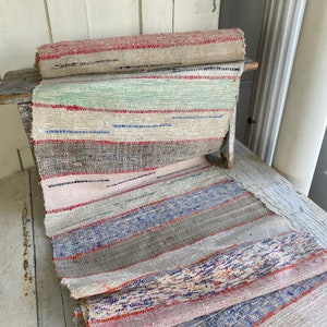 Vintage Rag Rug Vintage Stair Runner European Hand Woven Colorful ...