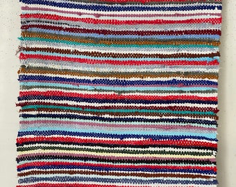 Vintage Rag Rug Vintage Stair Runner European Hand Woven Colorful ...