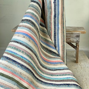 8.9 Yards Vintage Rag Rug Stair Hall Table Runner European Carpet Rug ...