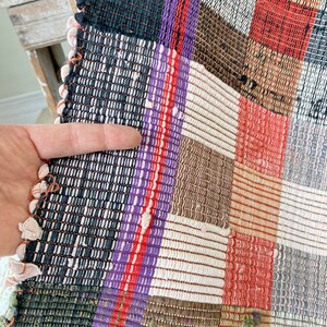 PER 1 YARD Vintage Rag Rug Stair Hall Table Runner European Carpet Rug ...