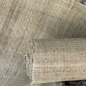Fustian Rustic Primitive Nubby Hand Woven Homespun Fabric Material Hemp ...