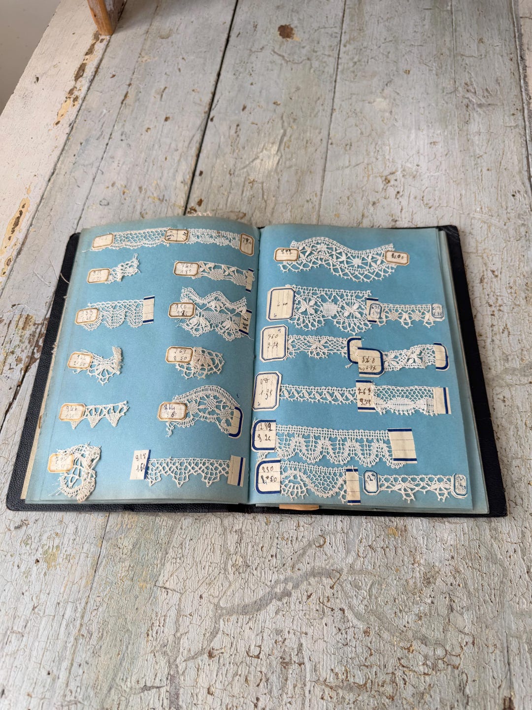 70 Handmade Sample Book Swatch French Antique Lace Crochet Pattern ...